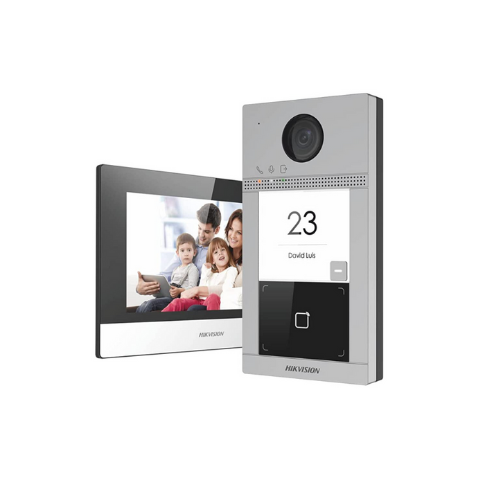 Hikvision AX Pro IP Video Intercom Kit built-in badge reader – Viscon ...