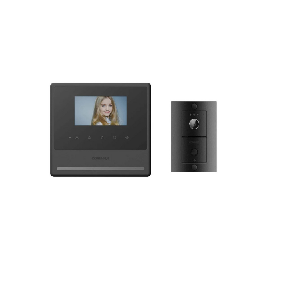 Commax CDV-43Y Color Video Intercom Kit - Black – Viscon Security