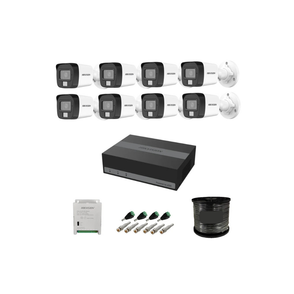 Hikvision 8 Channel eDVR Smart-Hybrid CCTV Kit – Viscon Security